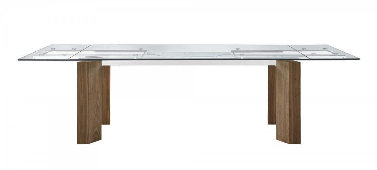 Modrest Helena - Modern Extendable Glass Dining Table - Large ...