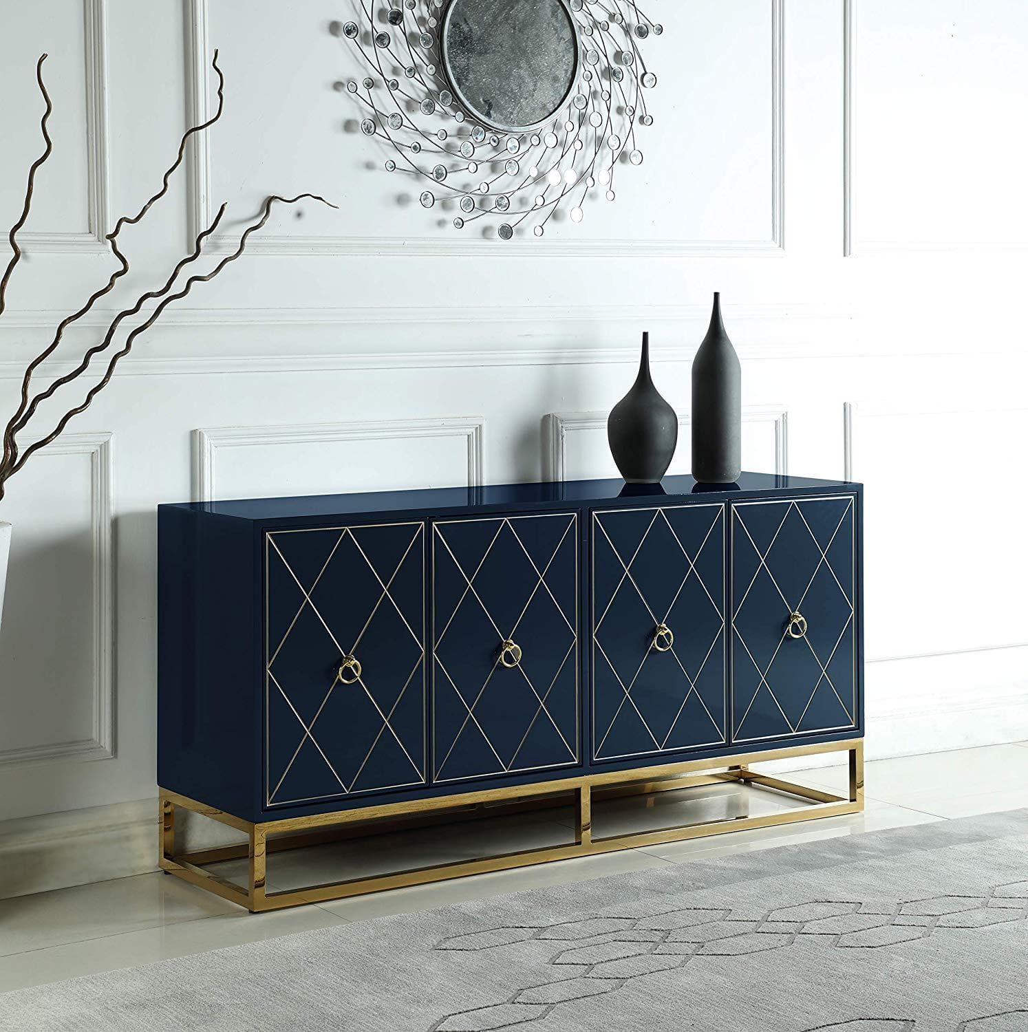 Isabel Lacquer Sideboard – Hollywood Glam Furnitures